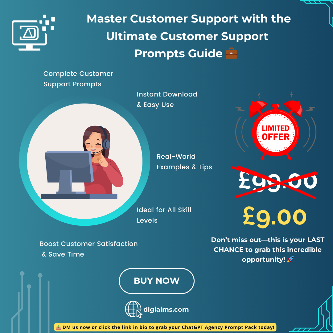 🤖 ChatGPT Customer Support Prompts | Improve Efficiency 📨