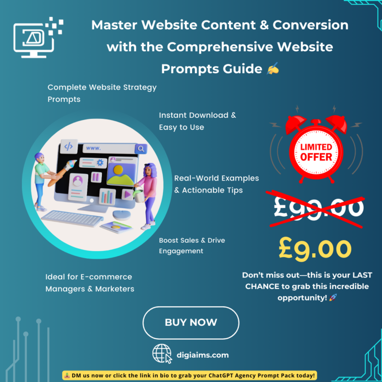 🌐 ChatGPT Website Prompts | SEO & Conversion Boost 🚀