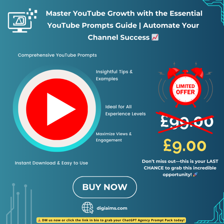 🎥 ChatGPT YouTube Prompts | Boost Views & Subscribers 📈